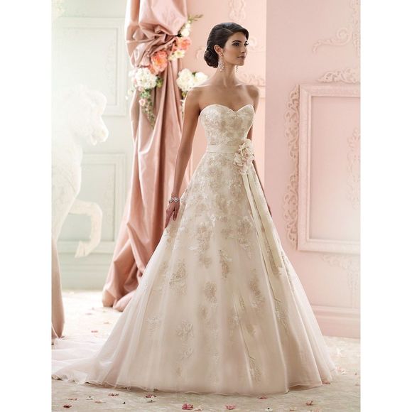 David Tutera | Dresses | White David Tutera Size 8 Ball Gown Dress ...